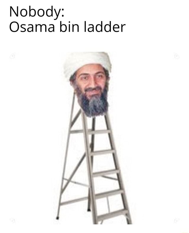 Nobody: Osama bin ladder - iFunny