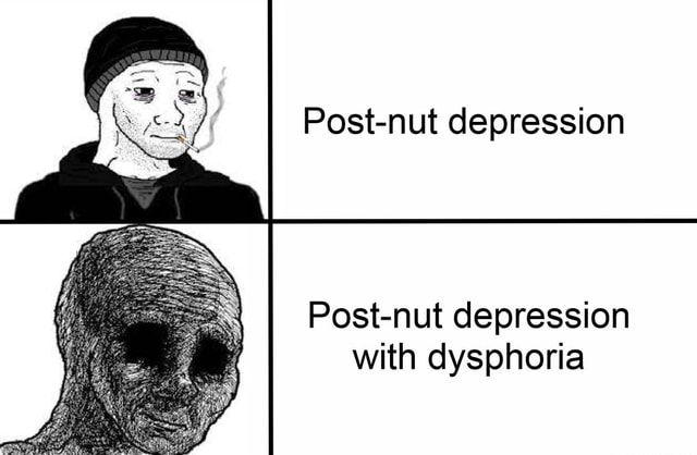 Egg_irl - Post-nut depression Post-nut depression with dysphoria - iFunny