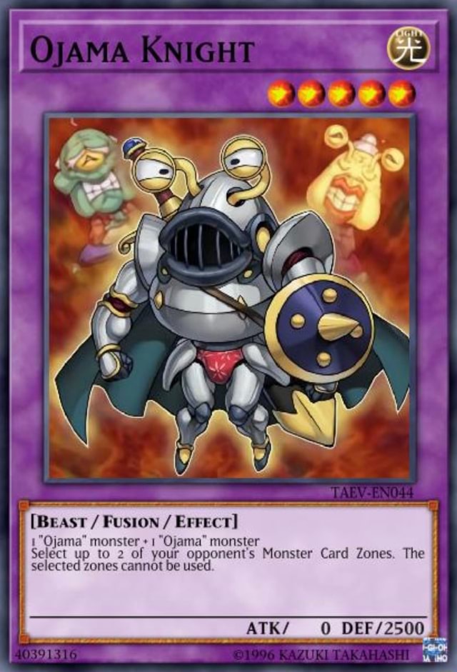 [Beast / Fusion / Errect] monster + 1 "Ojama" monster Select up to 2 of ...