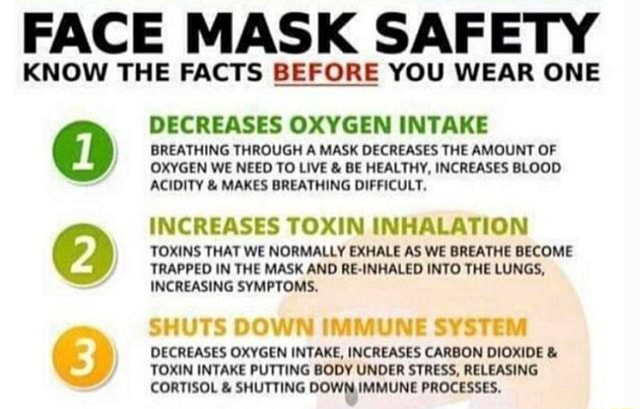 FACE MASK SAFETY KNOW THE FACTS BEFORE YOU WEAR ONE DECREASES OXYGEN ...