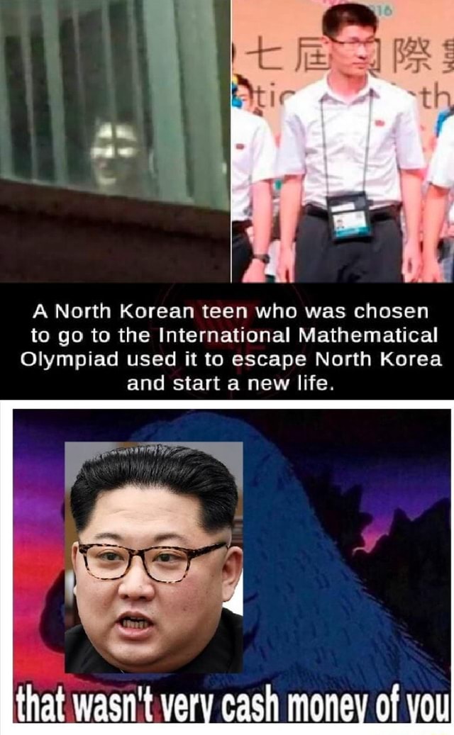 A North Korean teen who was chosen to go to the International ...