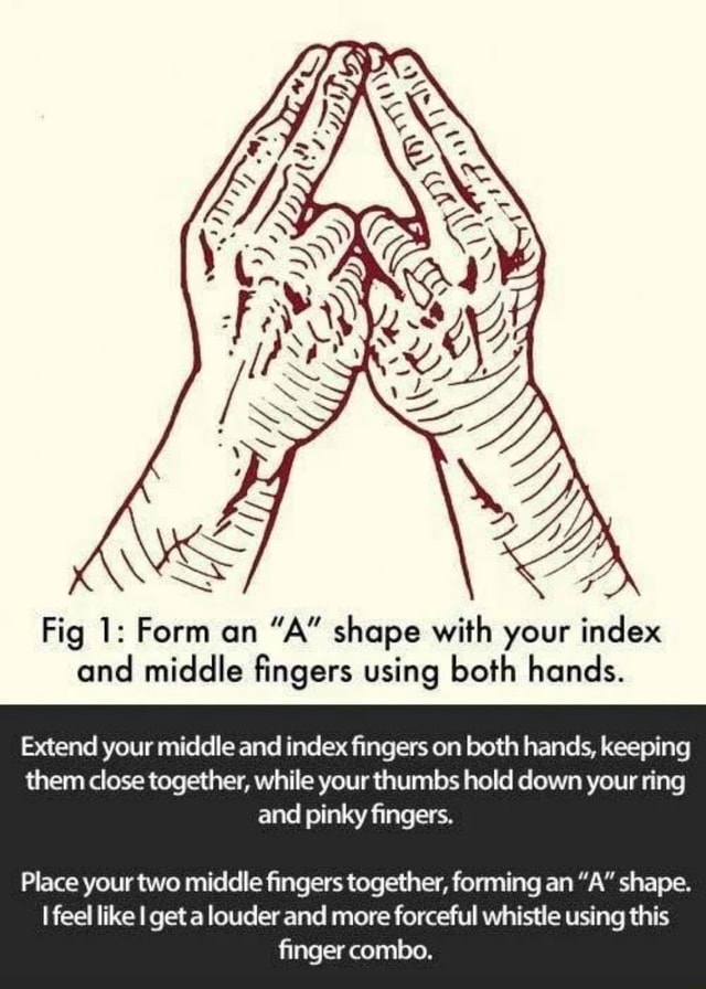 Single and outspoken😍 - Fig 1: Form an "A" shape with your index and ...