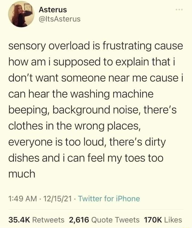 Asterus sensory overload is frustrating cause how am i supposed to ...