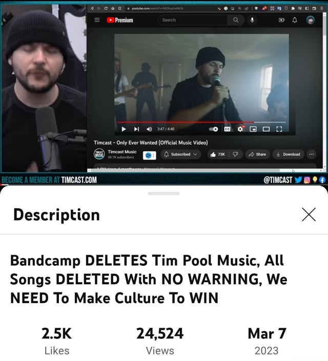 Timcast - Only Ever Wanted (Official Music Video) (Q) Timcast Music ea ...