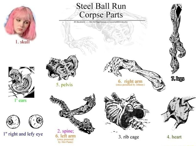 Steel Ball Run Corpse Parts - )