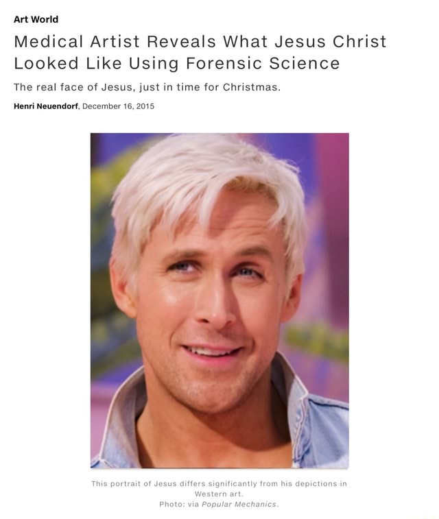 Art World Medical Artist Reveals What Jesus Christ Looked Like Using ...