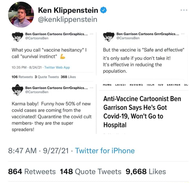 Ken Klippenstein @ @kenklippenstein Ben Garrison Cartoons GrrrGraphics ...