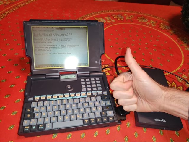 A fully restored Olivetti Quaderno PT-XT-20, all functions and ...