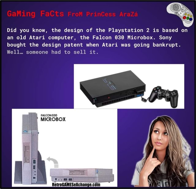Did you know, the design of the Playstation 2 is based on an old Atari ...