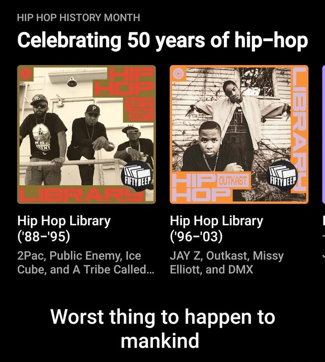HIP HOP HISTORY MONTH Celebrating 50 years of hip-hop Hip Hop Library ...