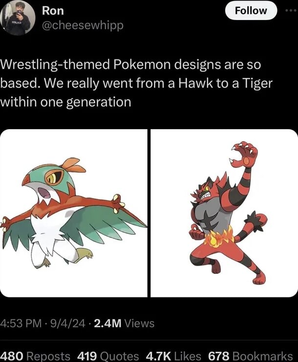 Wrestling-themed Pokemon designs are so based. We really went from a ...