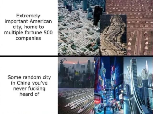 Extremely important American city, home to multiple fortune 500 ...