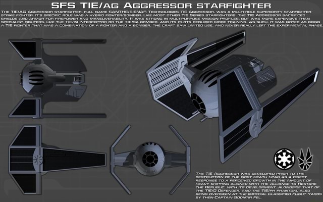 SES TIE/AG AGGRESSOR STARFIGHTER THE TIE/AG AGGRESSOR STARFIGHTER, FULL ...