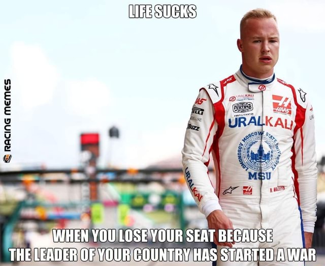 Haas sack Nikita Mazepin and end Uralkali F1 sponsorship - RACING Memes ...