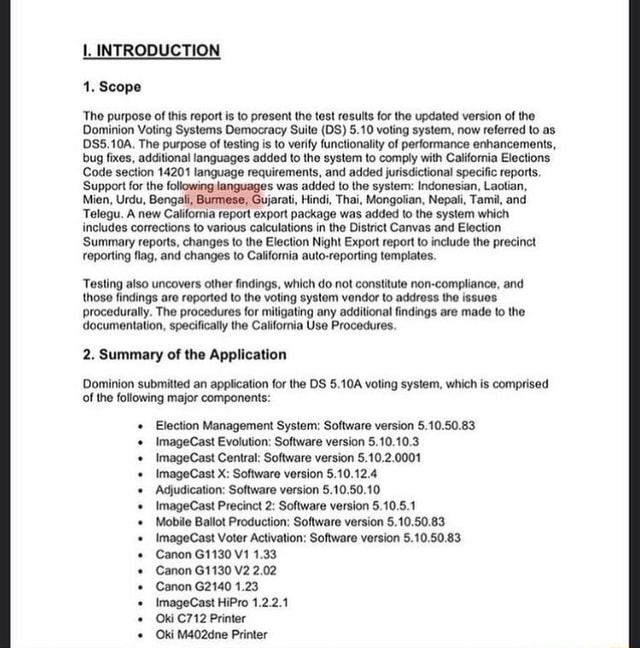 INTRODUCTION 1. Scope The purpose of this report is to prosent the test ...