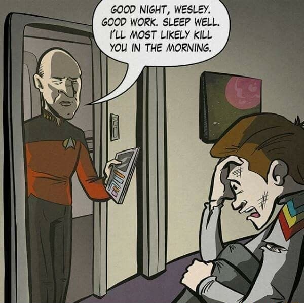 GOOD NIGHT, WESLEY. GOOD WORK. SLEEP WELL. I'LL MOST LIKELY KILL I YOU ...