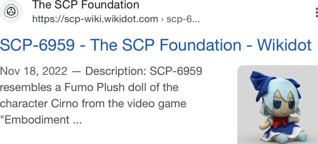The SCP Foundation > scp-6... SCP-6959 - The SCP Foundation - Wikidot ...