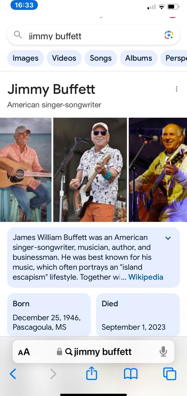 Images Videos Songs Albums Persp jimmy buffett Jimmy Buffett American ...