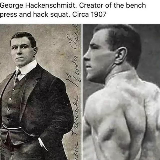 George Hackenschmidt. Creator of the bench press and hack squat. Circa ...