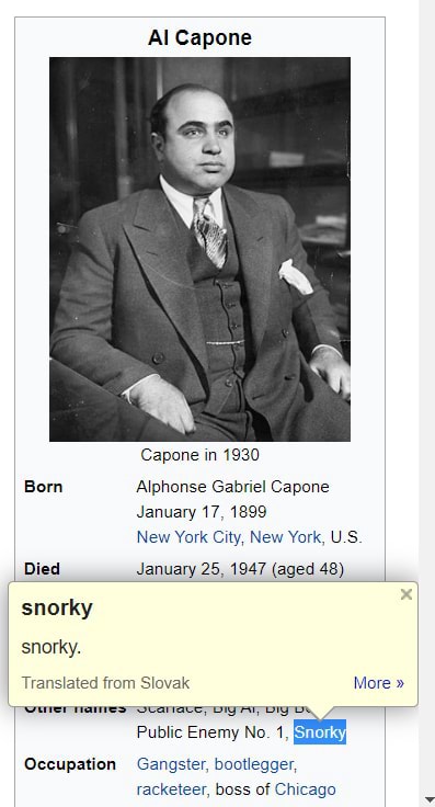 Al Capone Capone in 1930 Born Alphonse Gabriel Capone January 17, 1899 ...