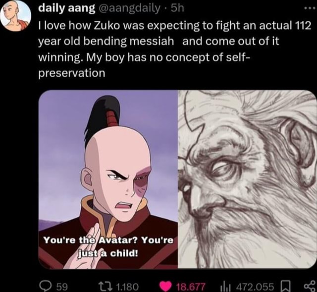 Va daily aang @aangdaily I love how Zuko was expecting to fight an ...