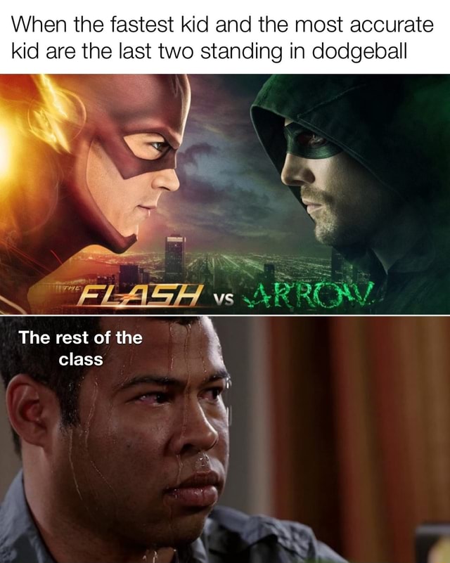 When the fastest kid and the most accurate kid are the last two ...