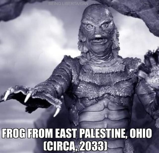 FROG FROM EAST PALESTINE, OHIO (CIRCA, 2033) - iFunny