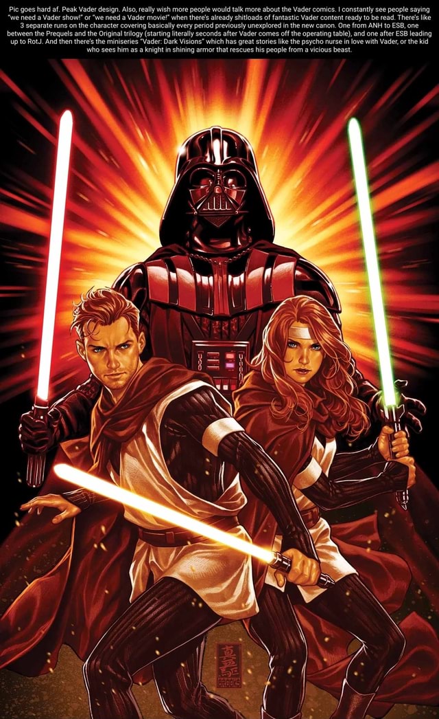 Pic goes hard af. Peak Vader design. Also, really wish more people ...