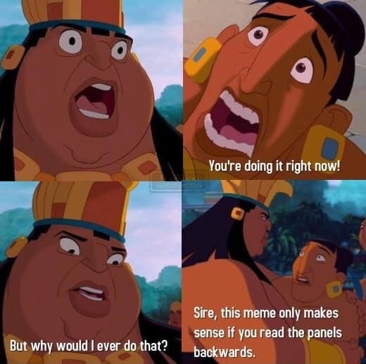 Sire, this meme only makes 'sense if you read the panels But why would ...