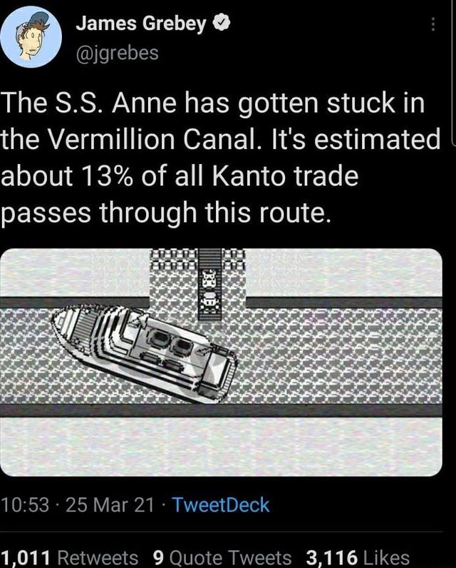 James Grebey The S.S. Anne has gotten stuck in the Vermillion Canal. It ...