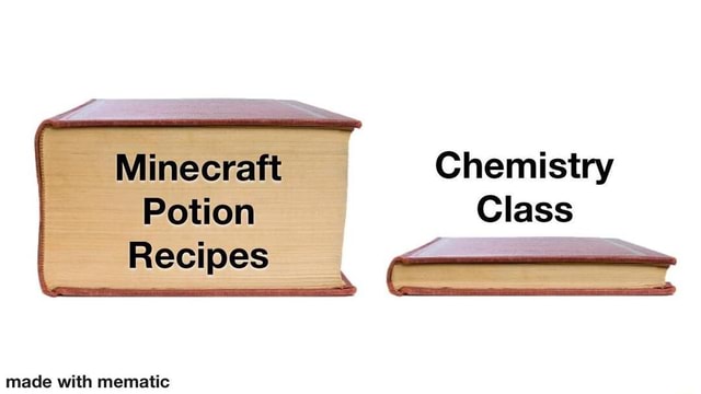 Minecraft Potion Recipes Chemistry Class - iFunny