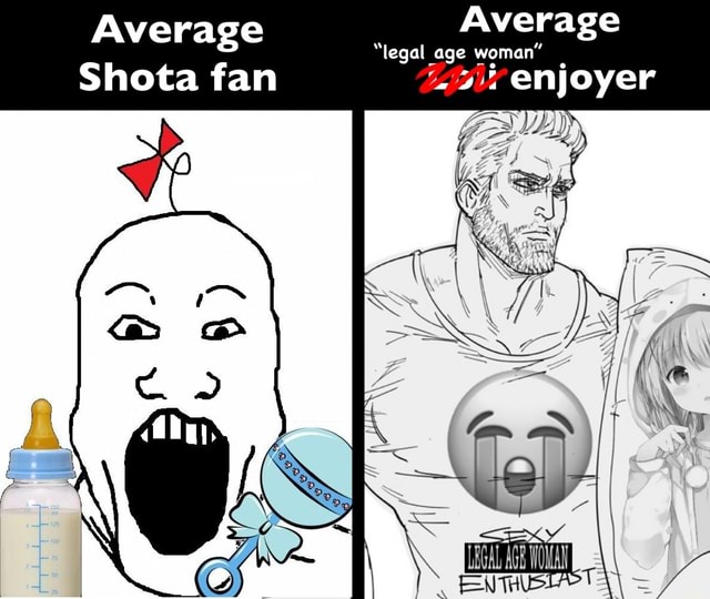Average "legal Average age woman" enjoyer Shota fan "legal age woman" - iFunny