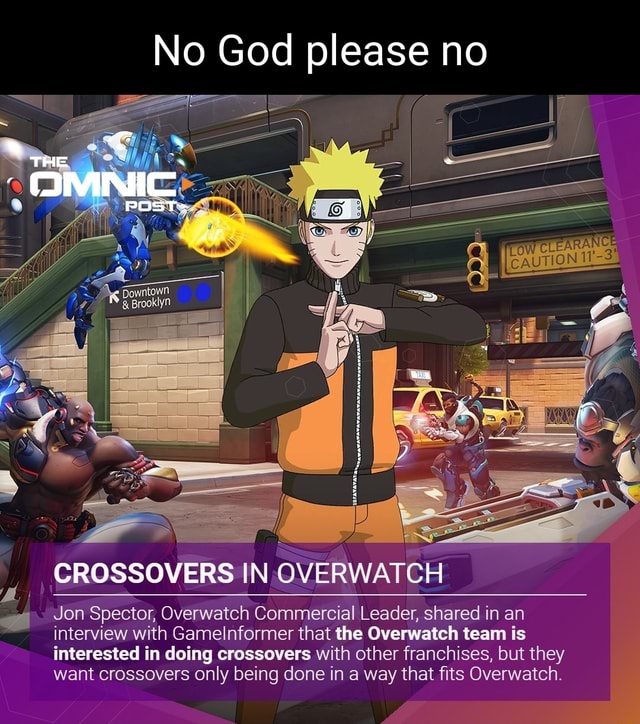 No God please no THE OMNIC POST. Os & Brooklyn CROSSOVERS IN OVERWATCH ...