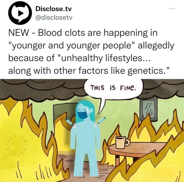 NEW - Blood clots are happening in "younger and younger people ...