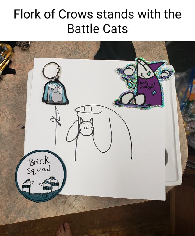 Flork of Crows stands with the Battle Cats - iFunny