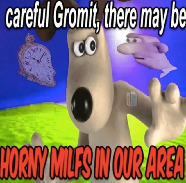 Careful Gromit, here be - iFunny