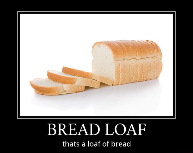 BREAD LOAF thats a loaf of bread - iFunny