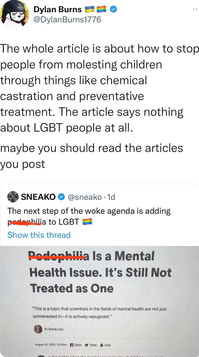The whole article is about how to stop people from molesting children ...