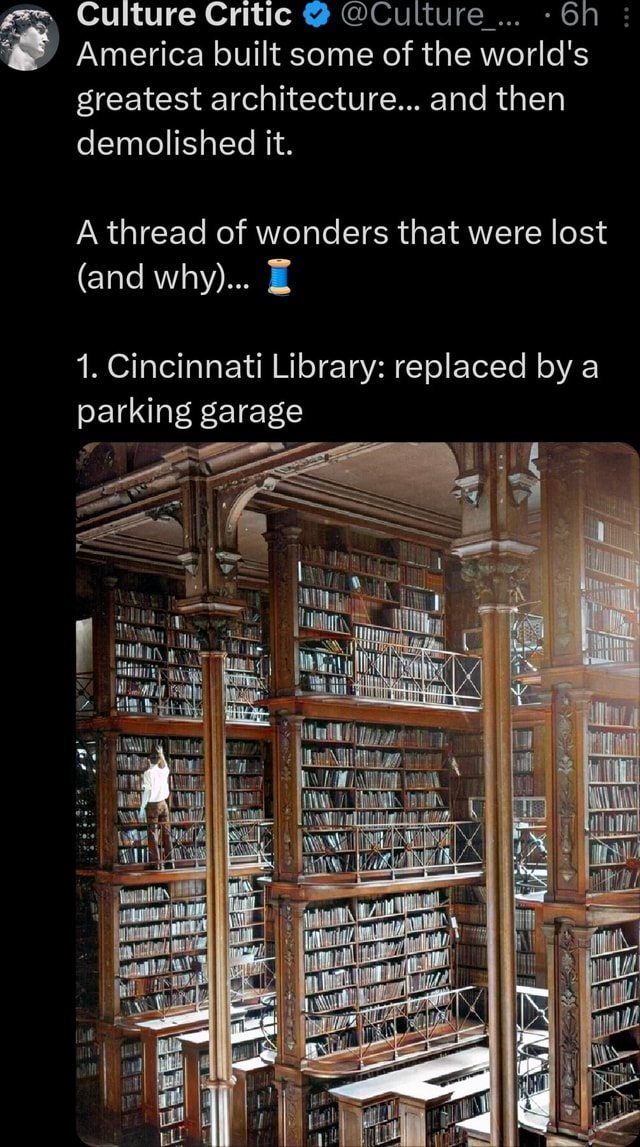 Culture Critic @Culture.... America built some of the world's greatest ...