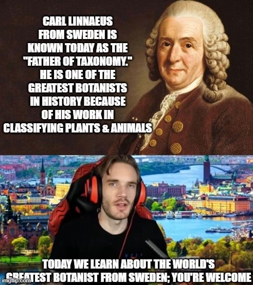 CARL LINNAEUS FROM SWEDEN IS KNOWN TODAY AS THE "FATHER OF TAXONOMY ...