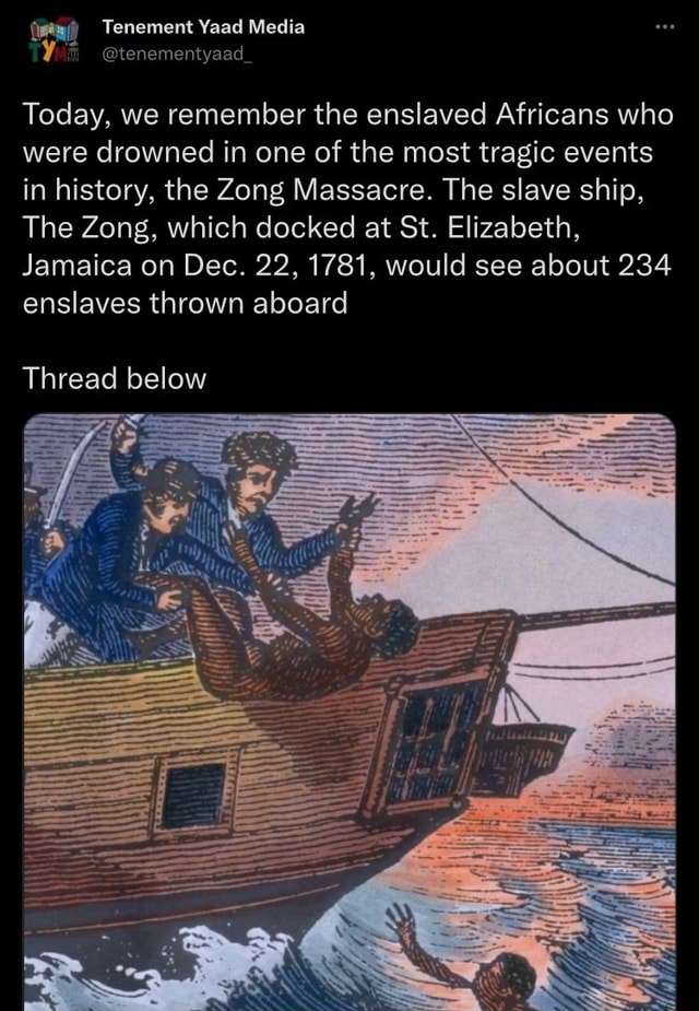 Tenement Yaad Media Today, we remember the enslaved Africans who were ...