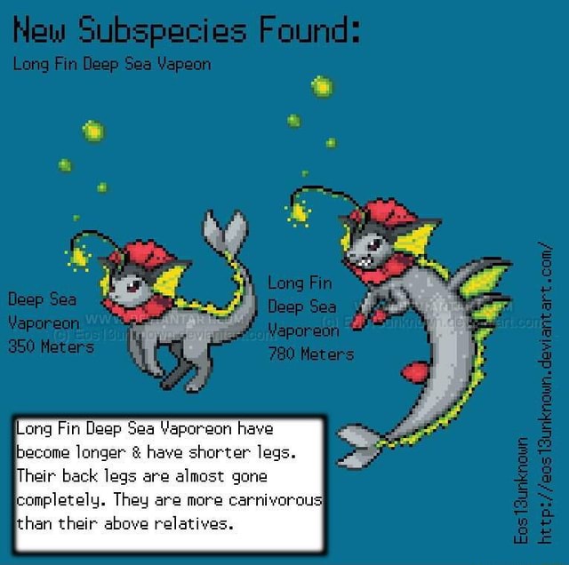 New Subspecies Found: Long Fin Sea Long unknown .deviantart aN TBR. ong ...