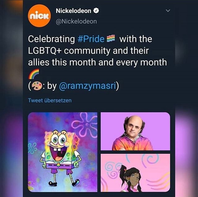 Nickelodeon @ @Nickelodeon Celebrating #Pride with the LGBTQ+ community ...