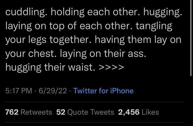 Cuddling. holding each other. hugging. laying on top of each other ...