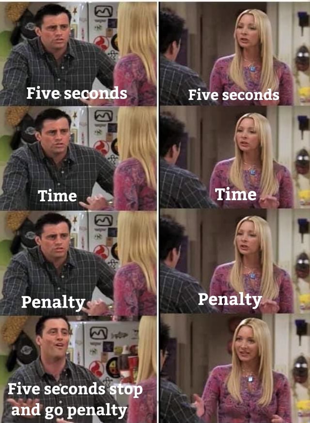 Five seconds Five seconds Time Time Penalty Penalty Five seconds stop ...
