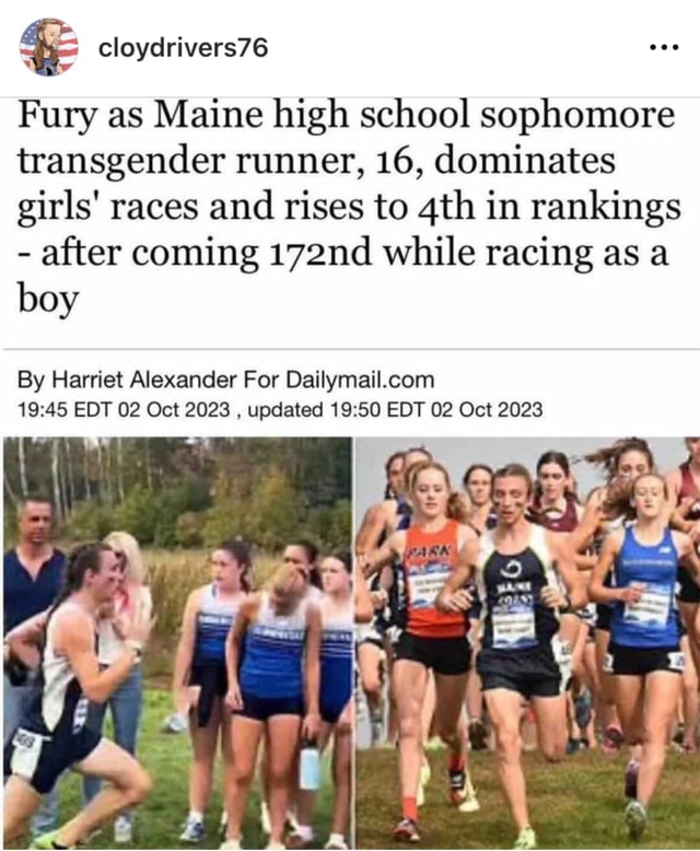 Cloydrivers76 Fury as Maine high school sophomore transgender runner ...