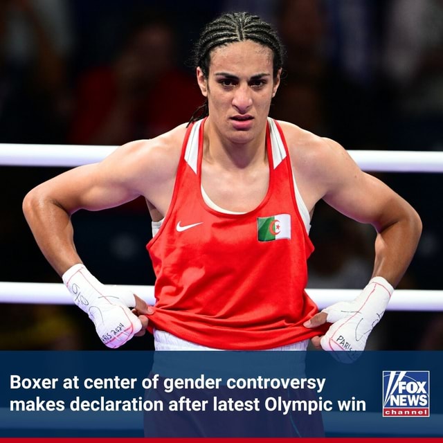PUNCHING BACK: Algerian boxer Imane Khelif, gave a four-word ...