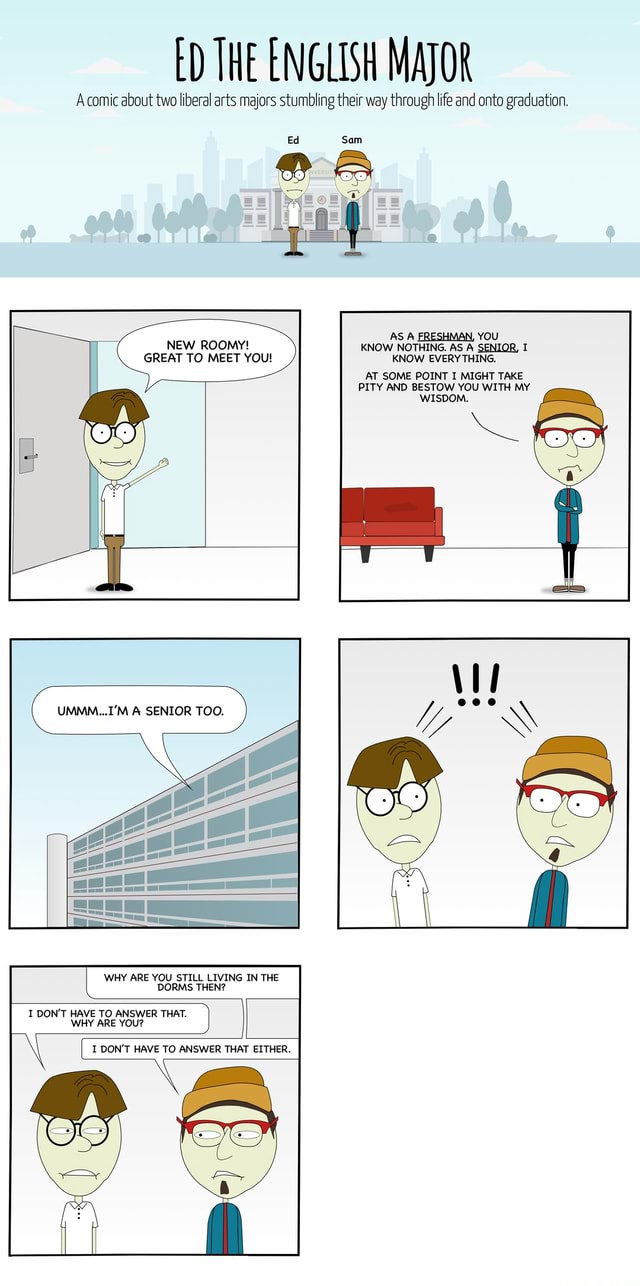ED THE ENGLISH MAJOR A comic about two liberal arts majors stumbling ...