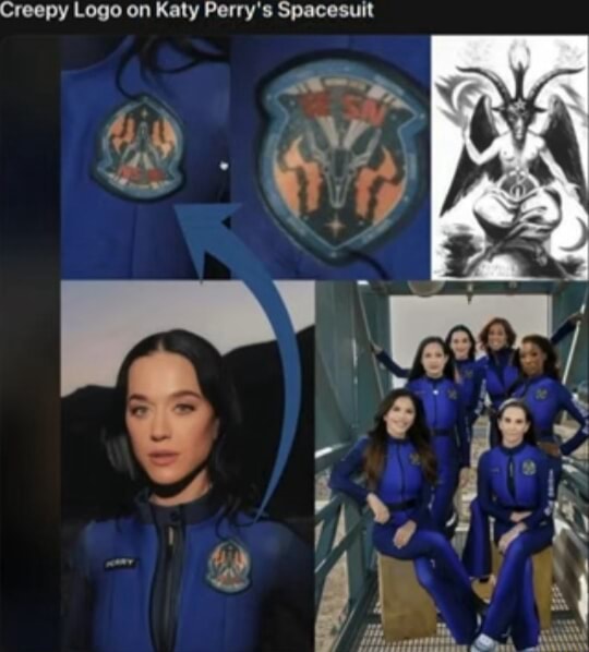 Creepy Logo on Katy Perry's Spacesuit - iFunny