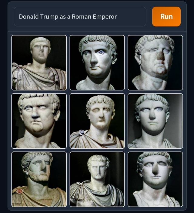Donald Trump as a Roman Emperor Run - iFunny